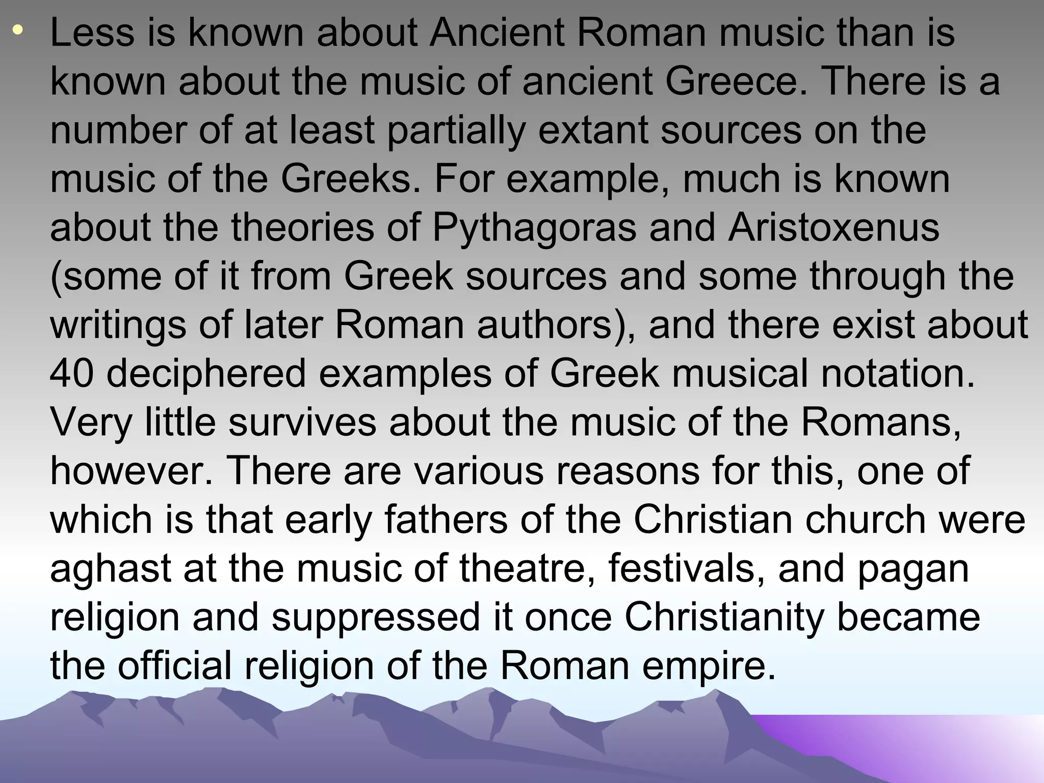 Ancient roman music | PPT