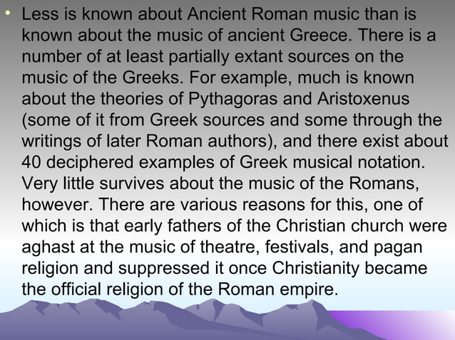 Ancient roman music | PPT