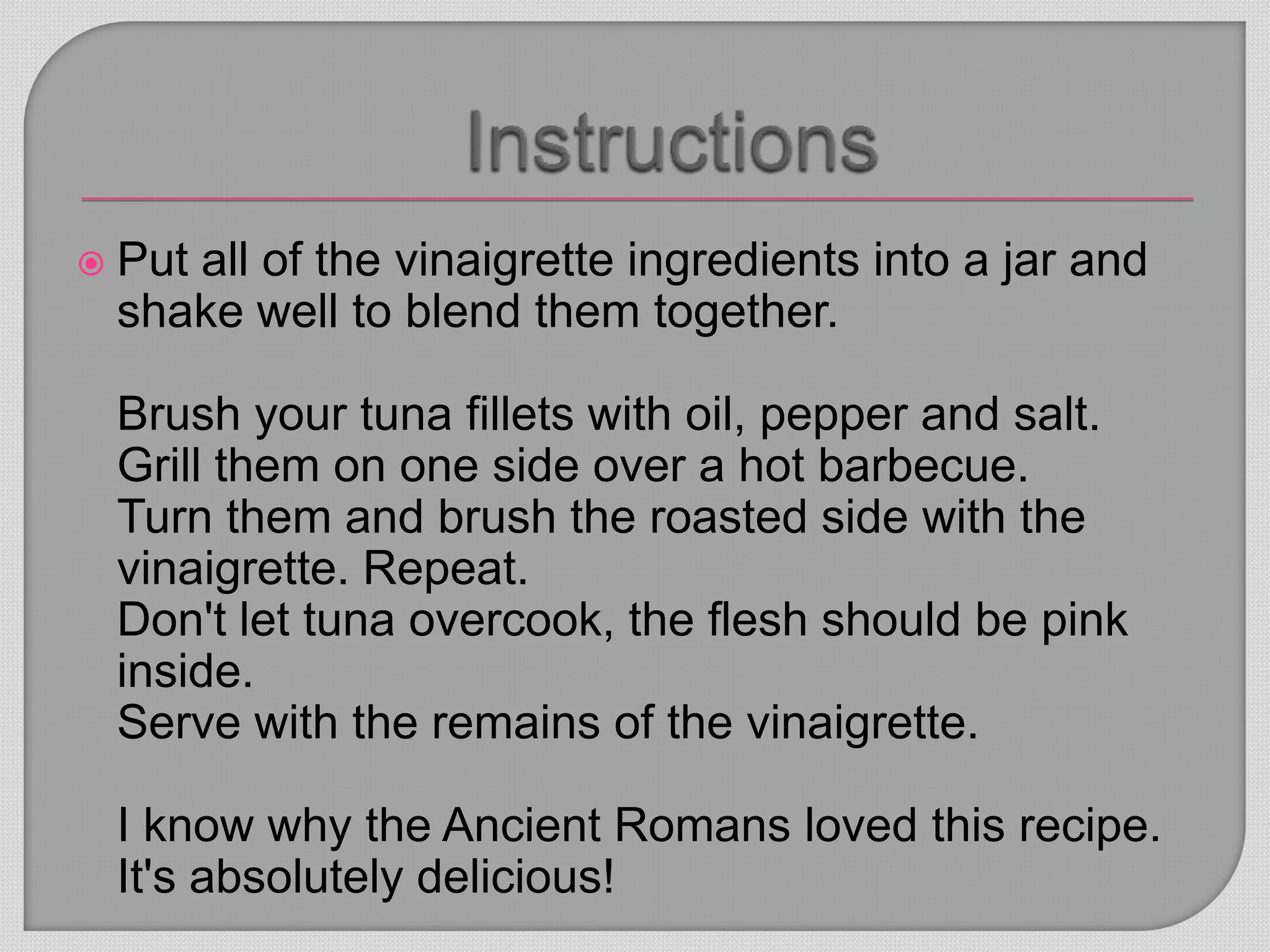 Ancient roman recipes1 | PPT