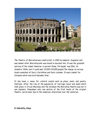 Ancient Roman Theaters | DOCX
