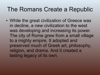 Ch. 6.1--Ancient Rome | PPT