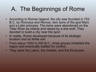 Ch. 6.1--Ancient Rome | PPT