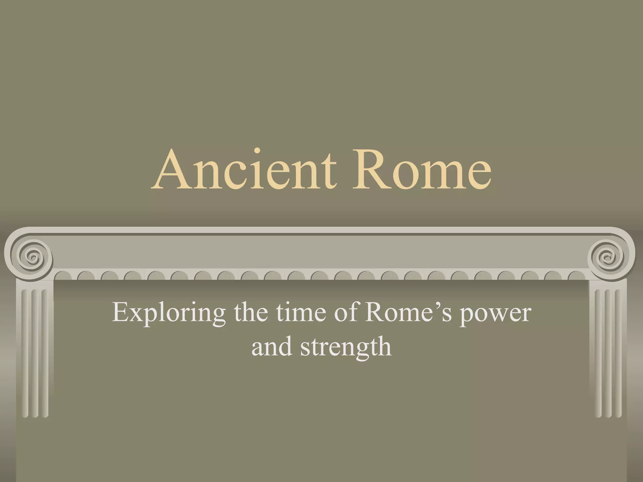 Ancient rome | PPT