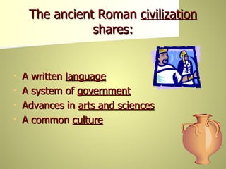 Overview of Ancient Rome | PPT