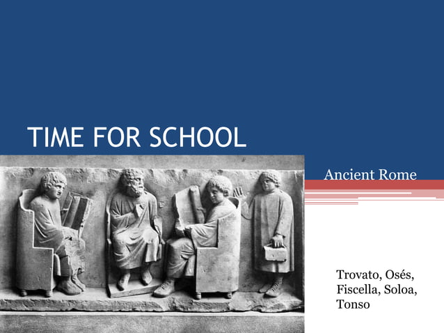 Schools in ancient Rome | PPT