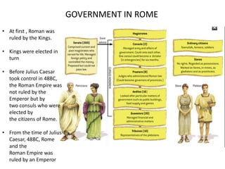 Roman Empire Government Structure