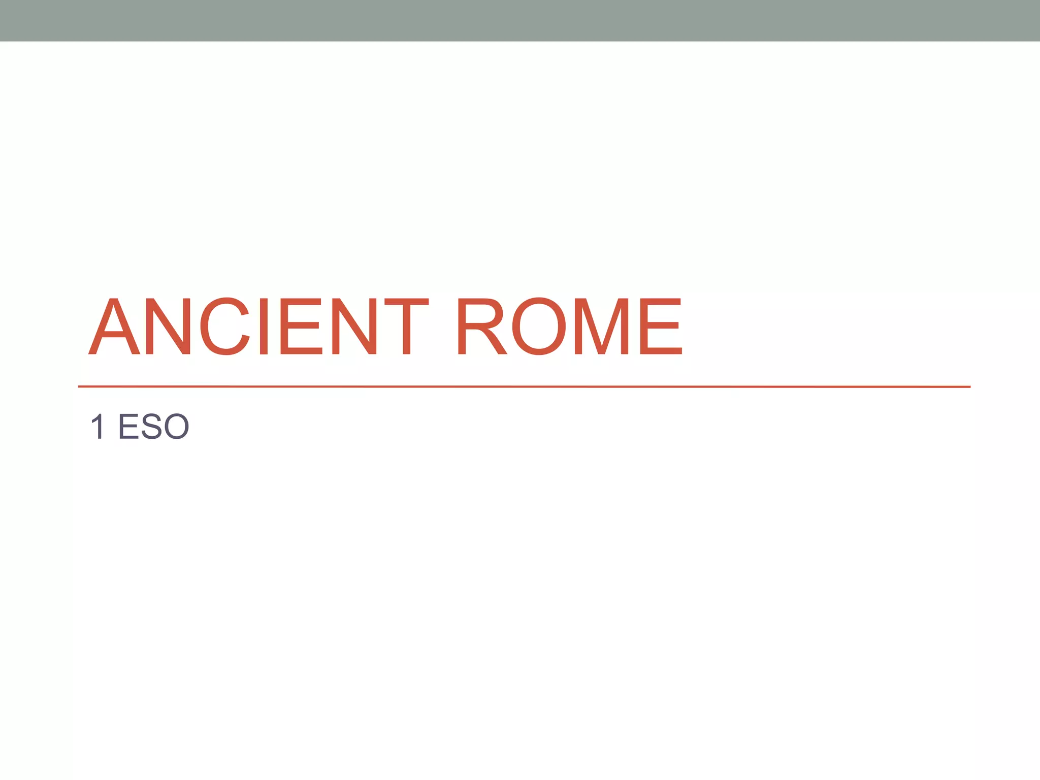 Ancient Rome | PPT