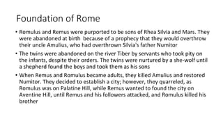 History Ancient Rome. Everything you want to know! | PPTX