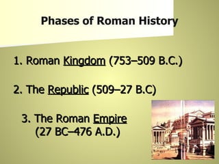 Intro to and Rise of Rome | PPT