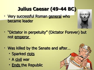 The Rise of the Ancient Roman Empire | PPT