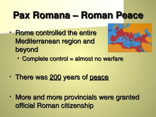 The Rise of the Ancient Roman Empire | PPT