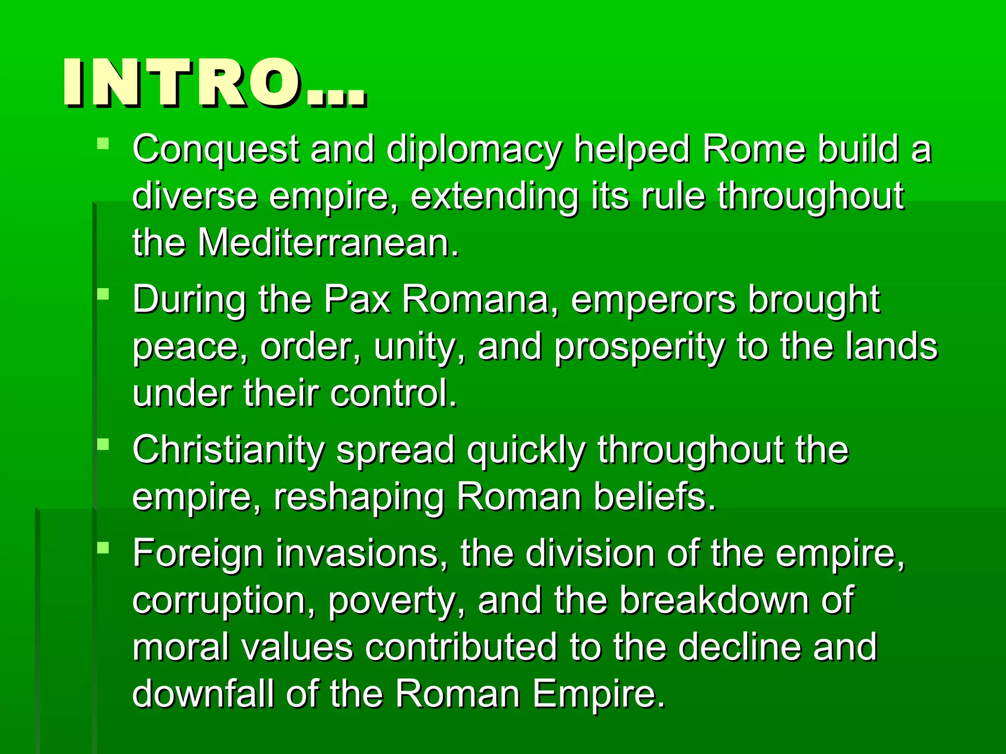 Ancient Rome and the Rise of Christianity ppt | PPT | Geography | Science