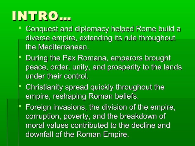 Ancient Rome and the Rise of Christianity ppt | PPT | Geography | Science