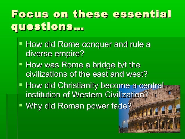 Ancient Rome and the Rise of Christianity ppt | PPT | Geography | Science