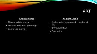 Ancient rome & china | PPTX