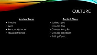 Ancient rome & china | PPTX