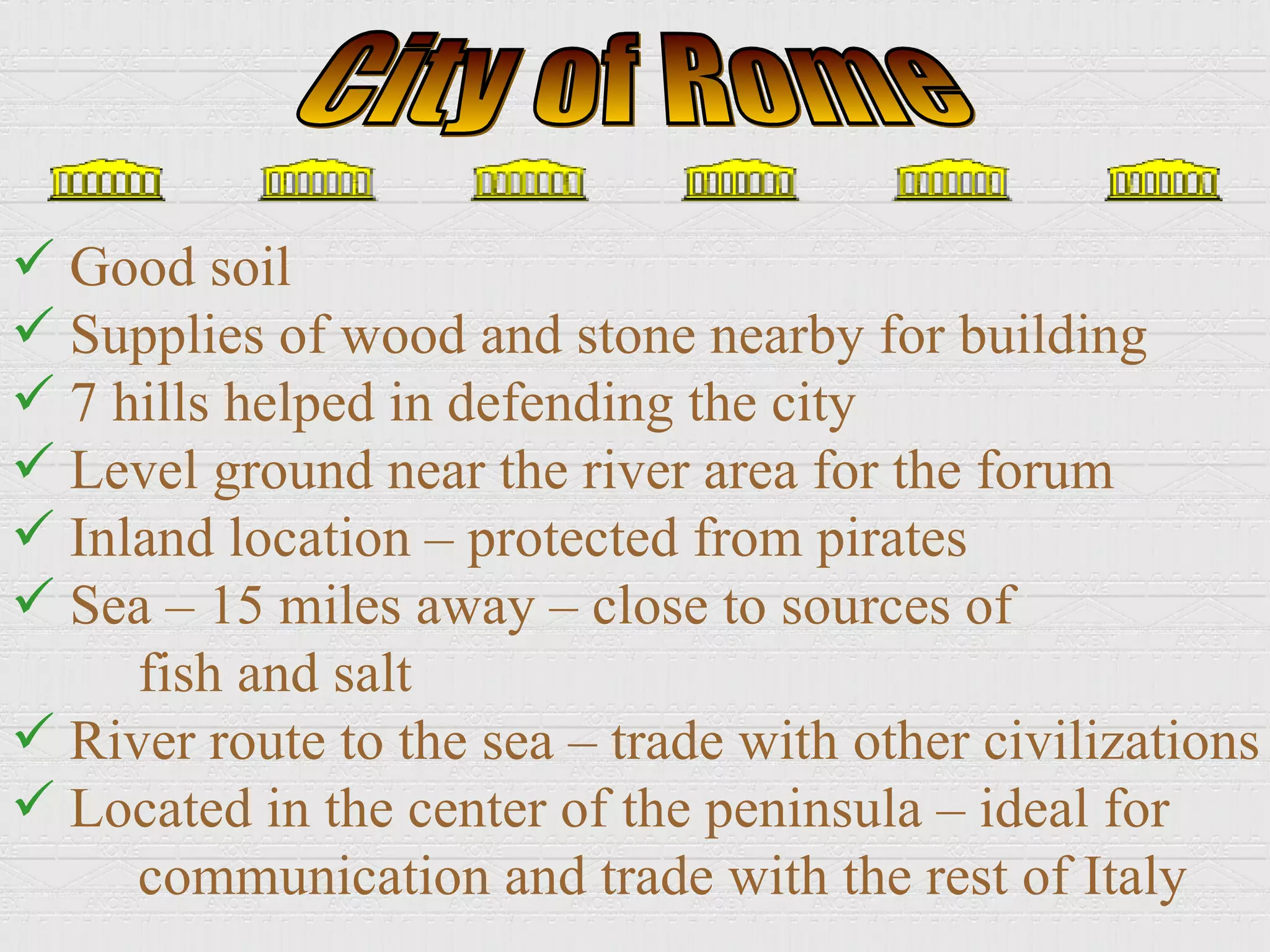 Ancient Rome Discovery Ed. Elem. | PPT