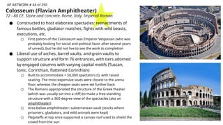 AP Art History Ancient Rome Presentation | PPTX