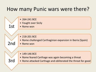 Ancient rome punic wars | PPT