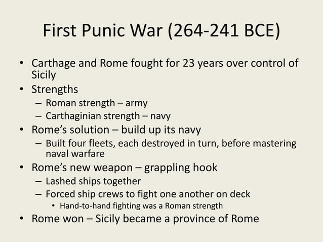 Ancient rome punic wars | PPTX | Death, Injury, or Military Conflict ...
