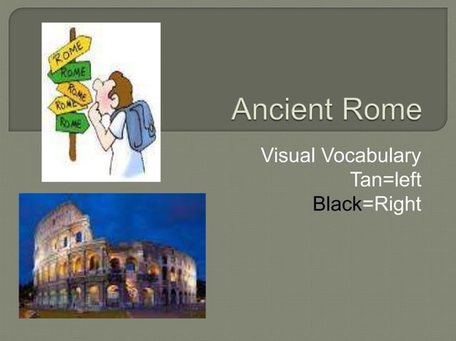 Ancient rome visual vocab | PPT