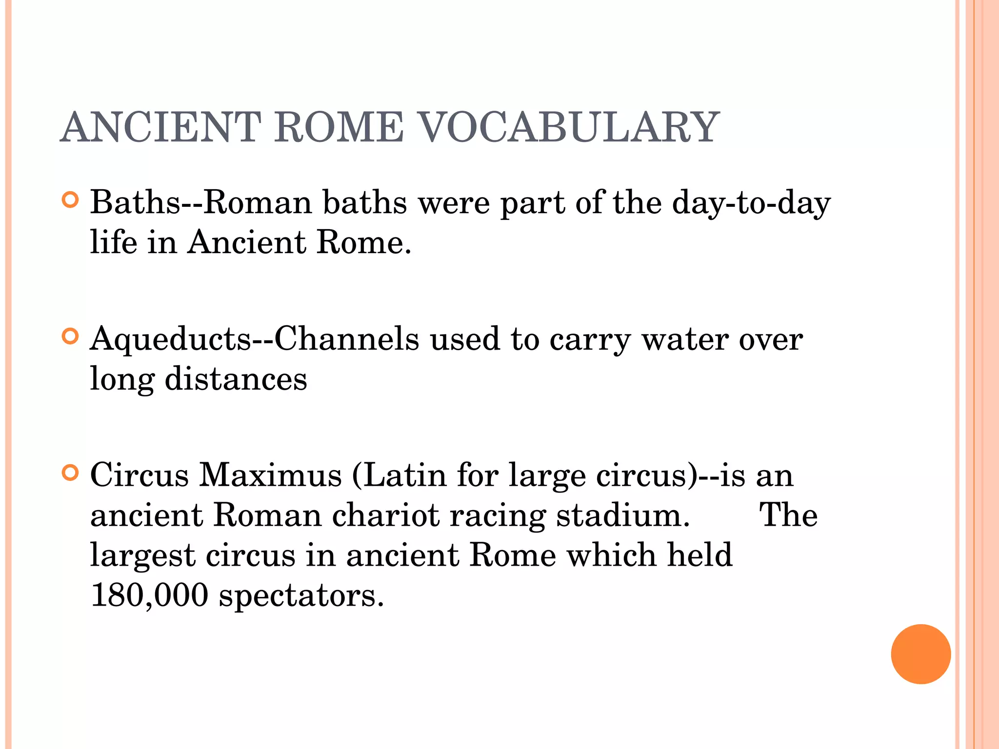 Ancient rome vocab | PPT