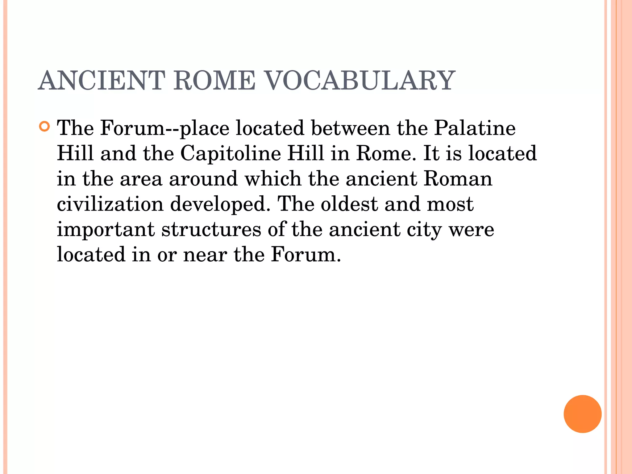 Ancient rome vocab | PPT