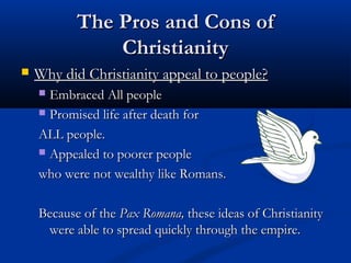 Ancient rome world history | PPT | Christianity | Religion & Spirituality