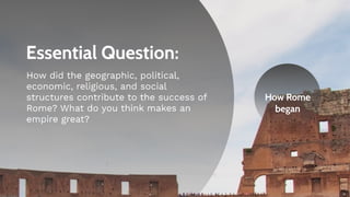Ancient Rome Lecture | PPT