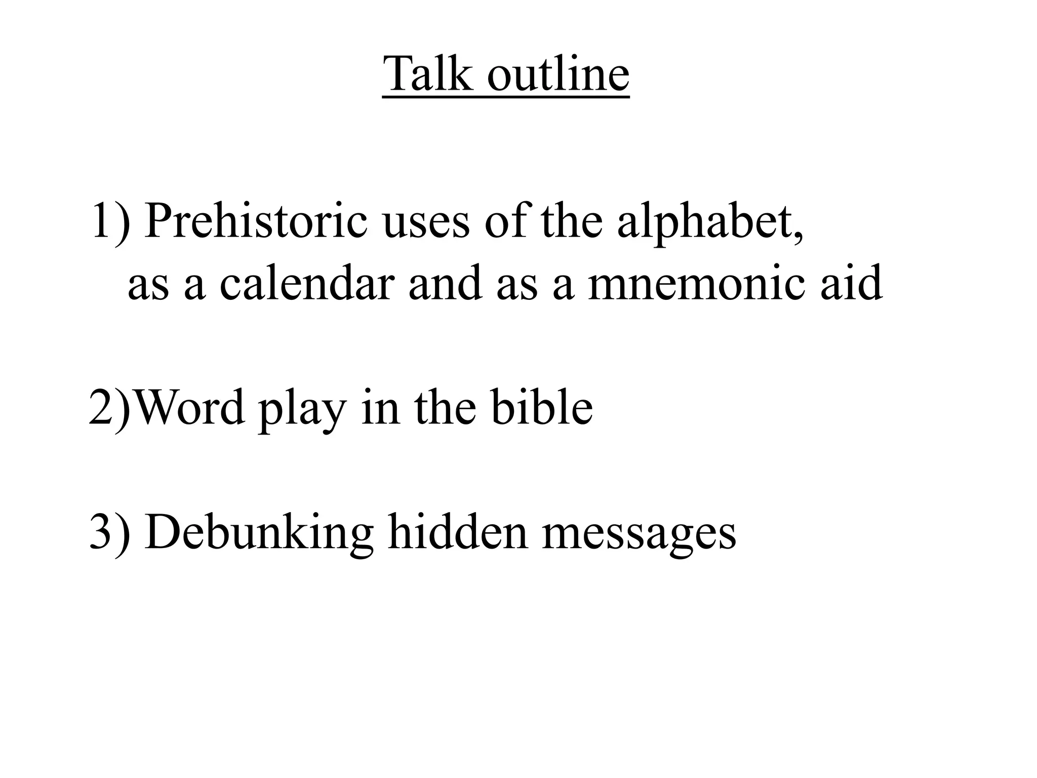 Ancient secret codes and wordplay in the bible | PPTX