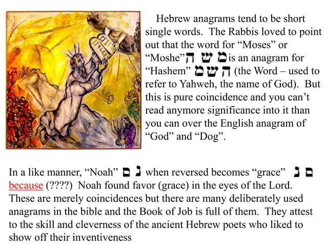 Ancient secret codes and wordplay in the bible | PPT