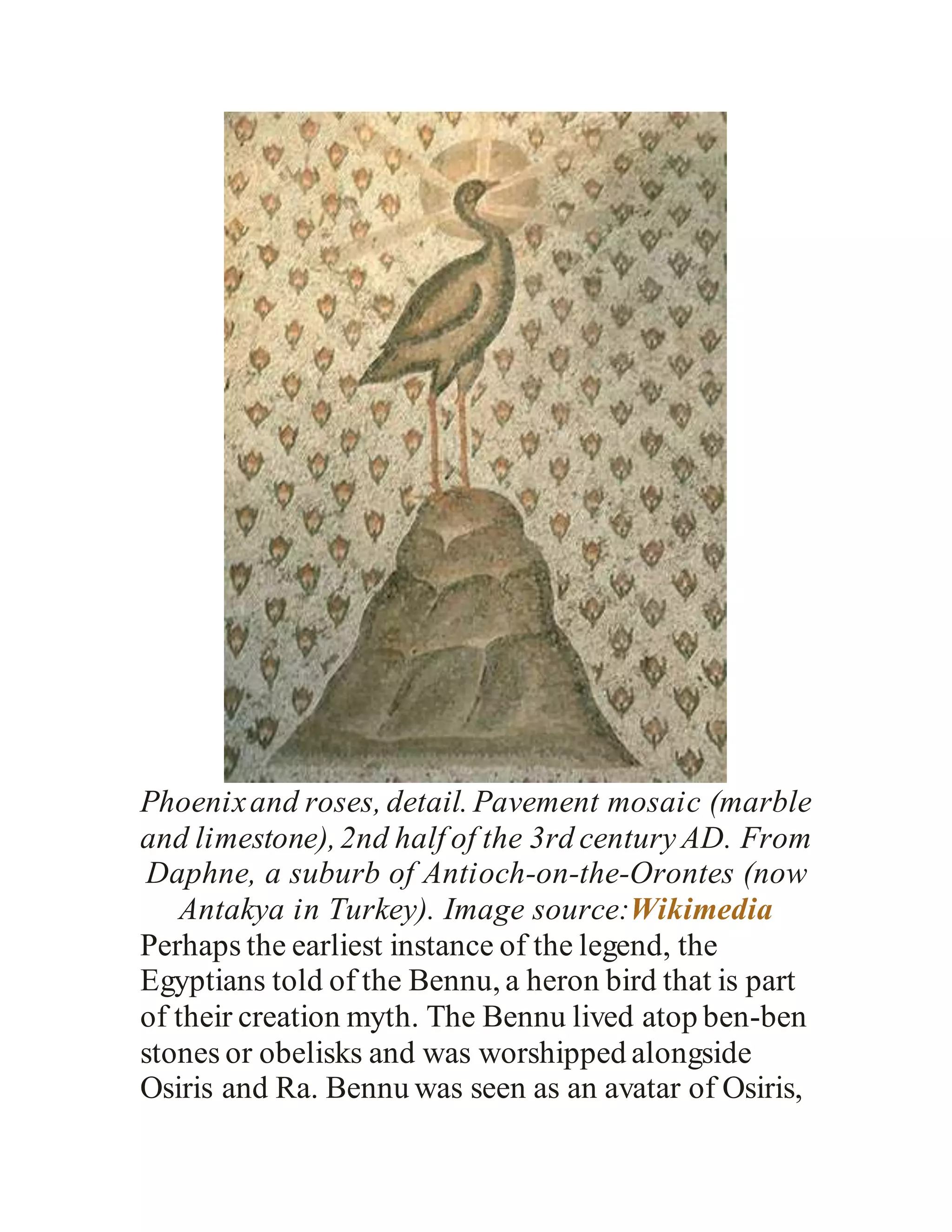 Ancient symbolism of the magical phoenix . | DOCX