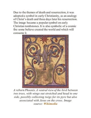 Ancient symbolism of the magical phoenix . | PDF