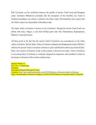 Ancient tamil civilization | PDF