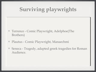 Ancient theatre - Theatre I | PPT