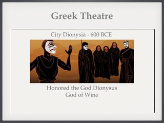 Ancient theatre - Theatre I | PPT
