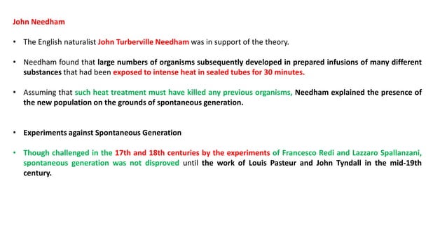 Ancient Theory, Abiogenesis , Biogenesis | PPTX | Biological Sciences ...