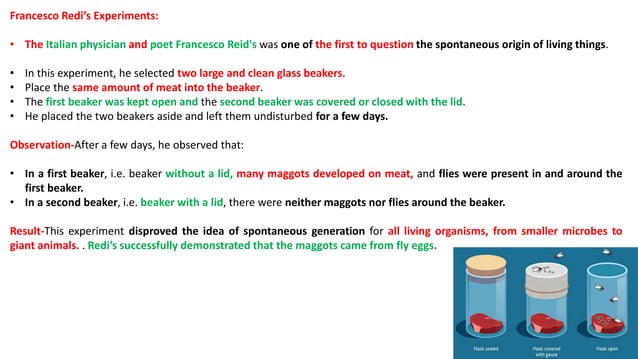 Ancient Theory, Abiogenesis , Biogenesis | PPTX | Biological Sciences ...