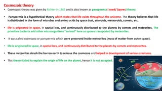 Ancient Theory, Abiogenesis , Biogenesis | PPTX