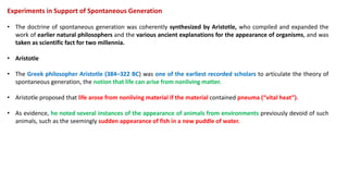 Ancient Theory, Abiogenesis , Biogenesis | PPTX