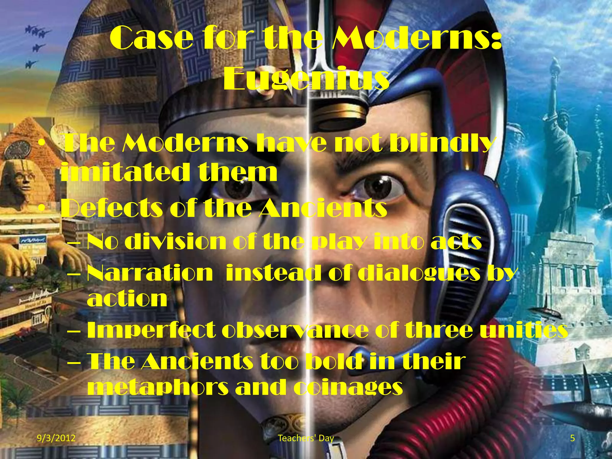 Ancient versus modern | PPTX
