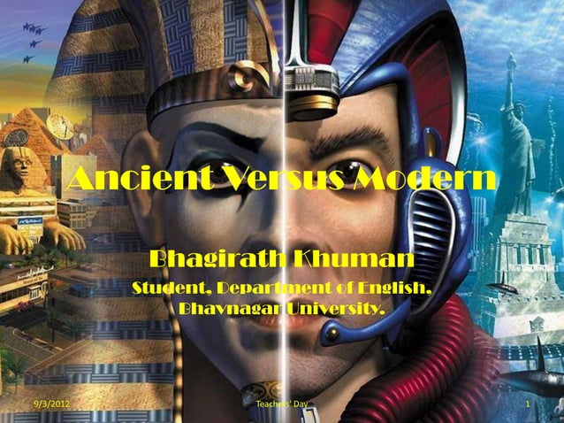 Ancient versus modern | PPT