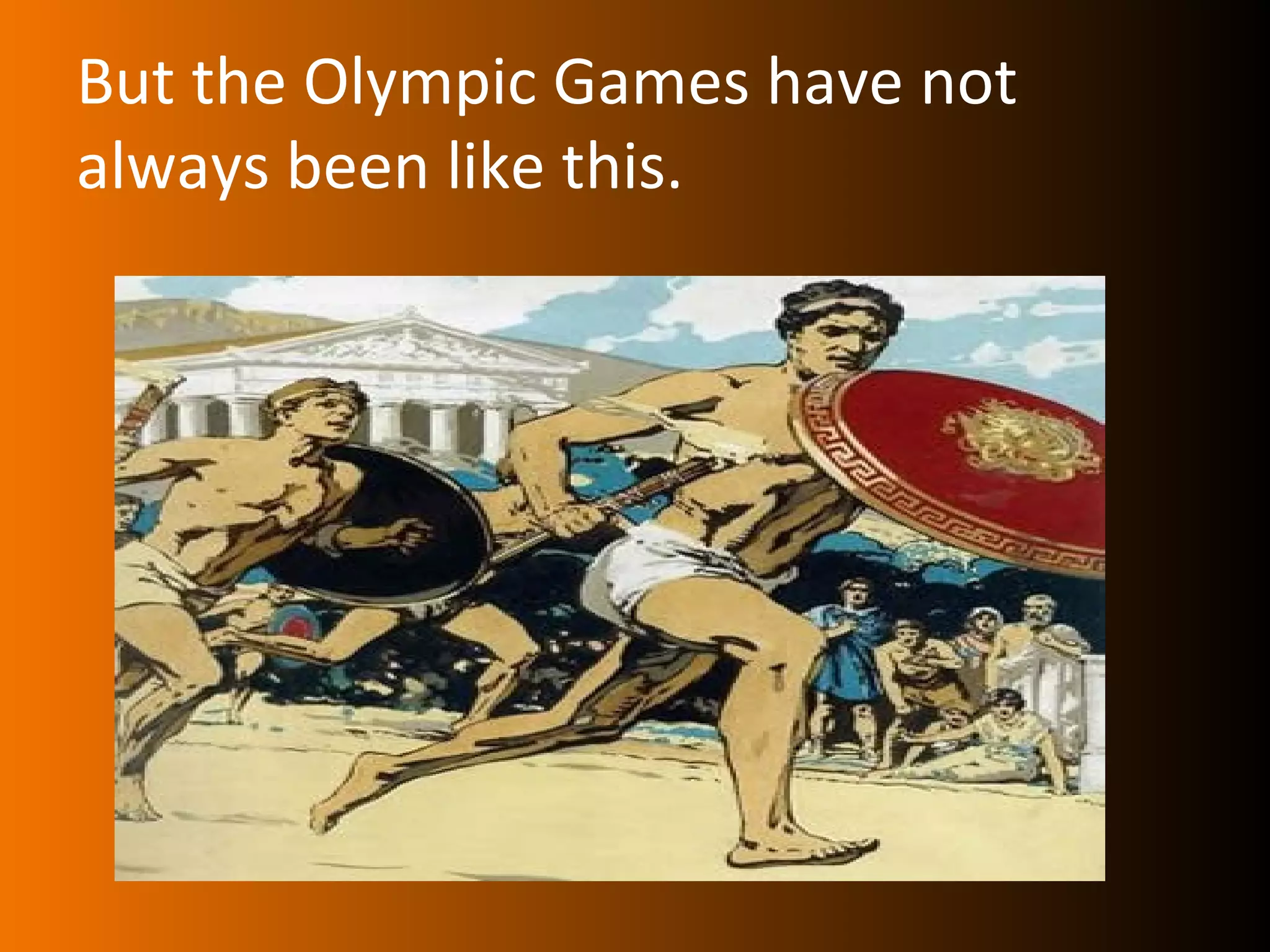 Ancient versus modern olympic gamest | PPT