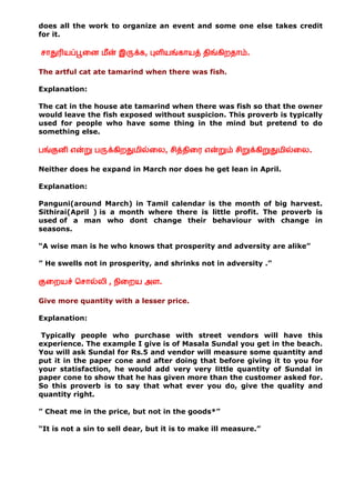 Ancient wisdom tamil proverbs | PDF