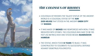 WONDERS OF ANCIENT WORLD | PPT