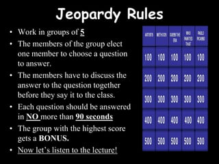 Ancient wonders captured in 3d jeopardy game | PPT