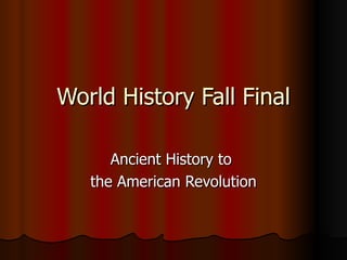 Ancient World History | PPT
