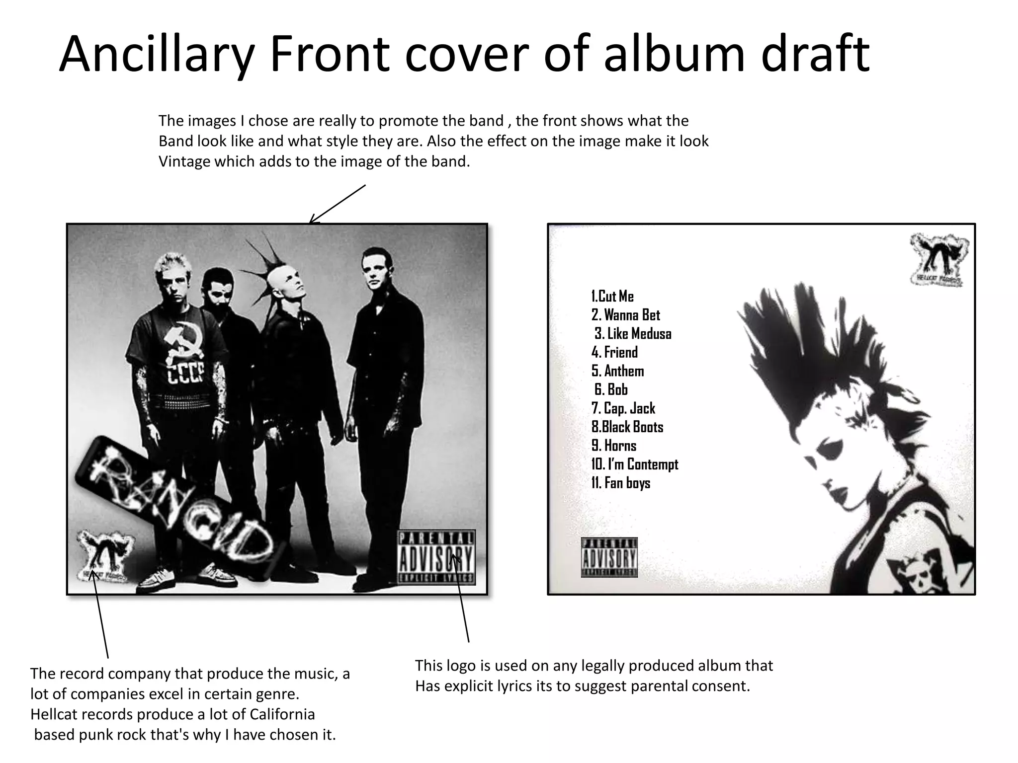 Ancillary front cover of album draft | PPT