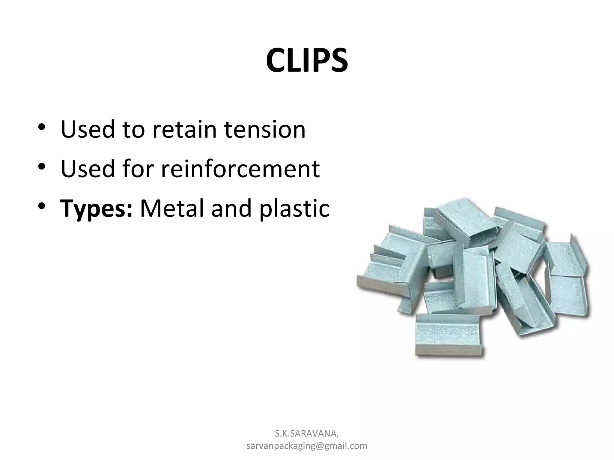 Ancillary Packaging Materials_S.K.Saravana | PPS