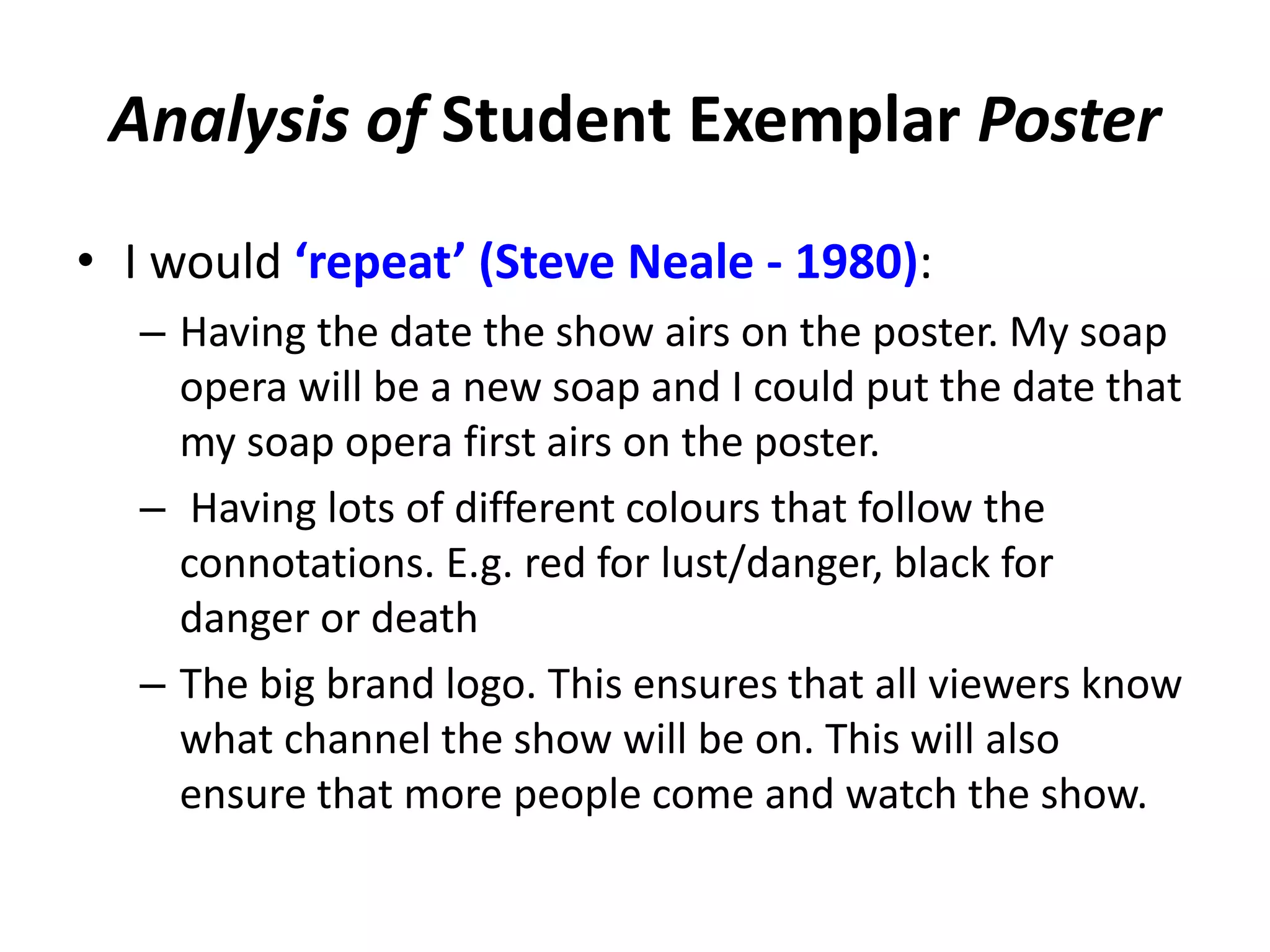 Ancillary product poster - analysis task | PPT